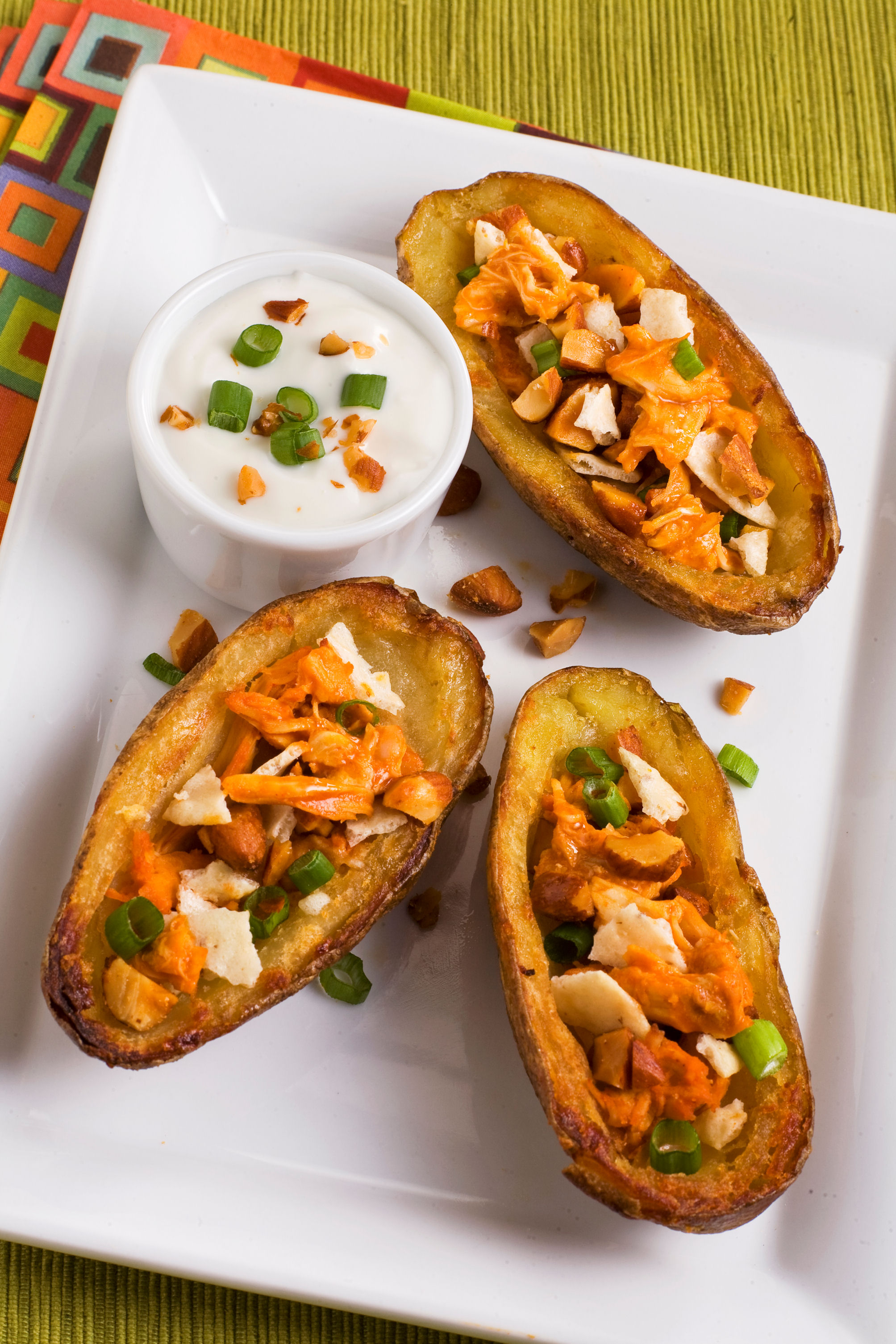 Blazin’ Buffalo Potato Skins {Recipe}